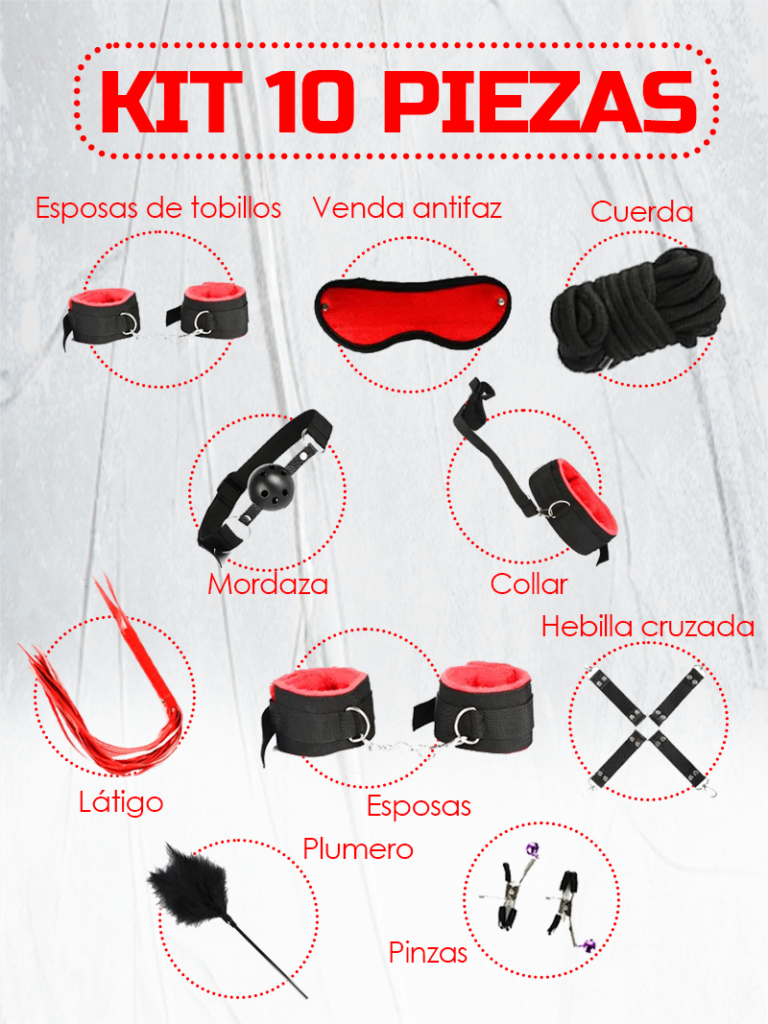 Kit bondage 10 piezas – GS Store Peru